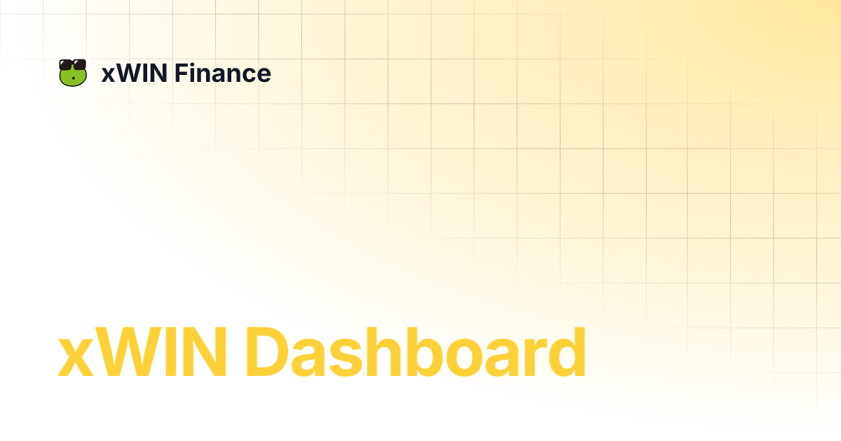 xWIN Dashboard | xWIN Finance