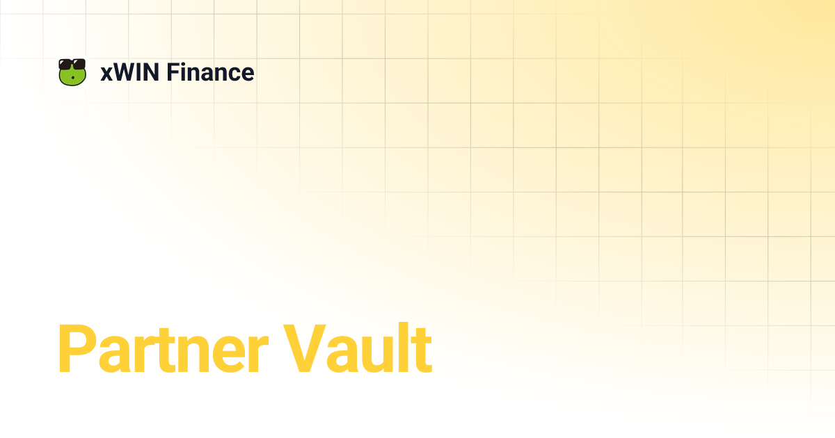 Partner Vault | xWIN Finance